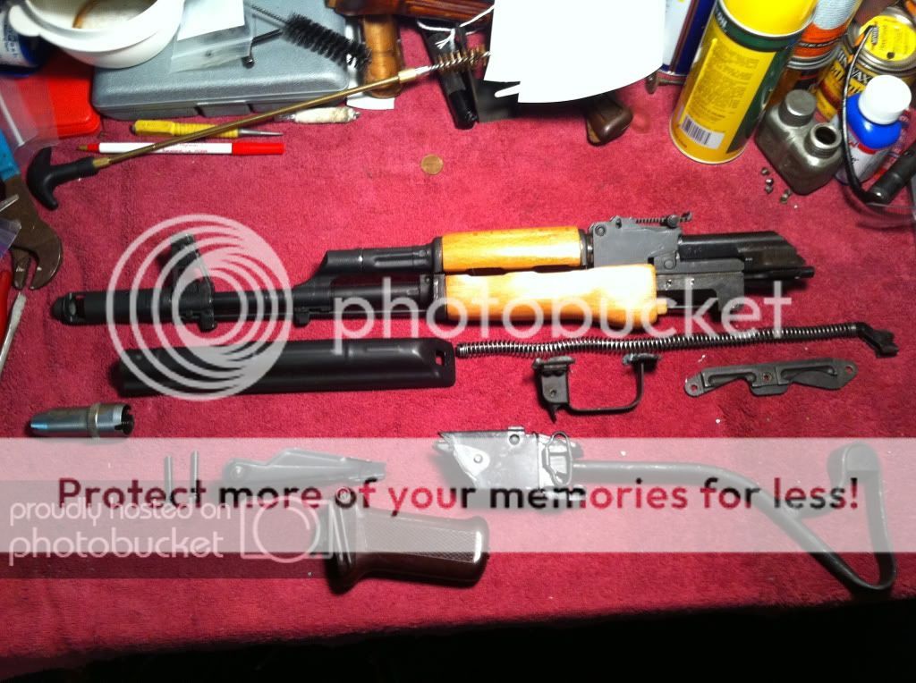 AIMS-74 (SAR-2) gas piston? Also, fixed stock, palm swell handguards ...